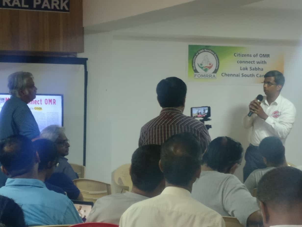 Residents quiz candidates of South Chennai on their plans for the ...