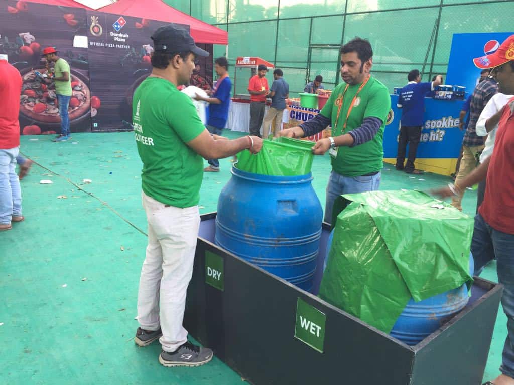How 6.5 tons of trash generated at an IPL match gets managed in ...